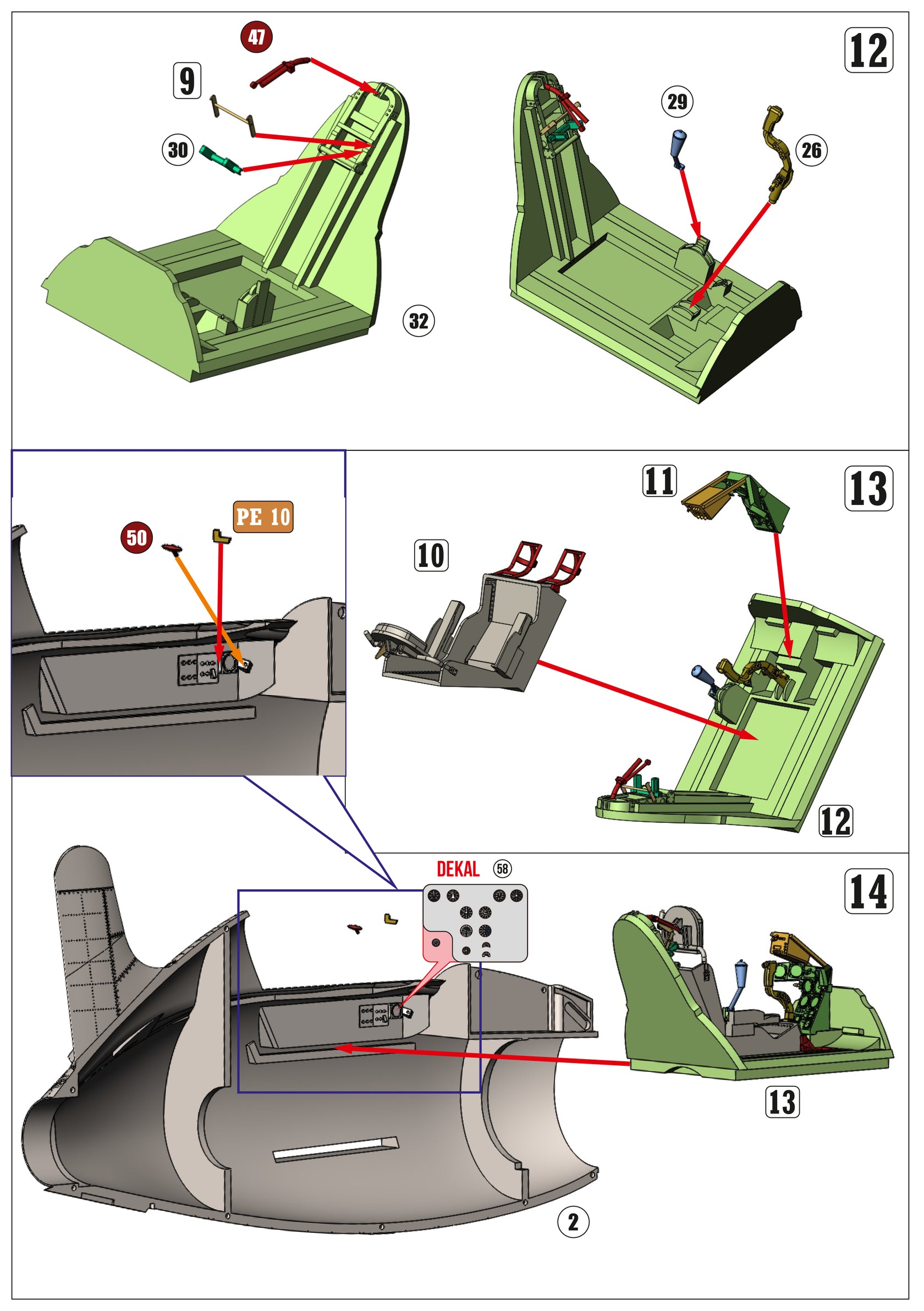 McDonnell XF-85 Goblin model kit, 1/32 scale – Halberd Models