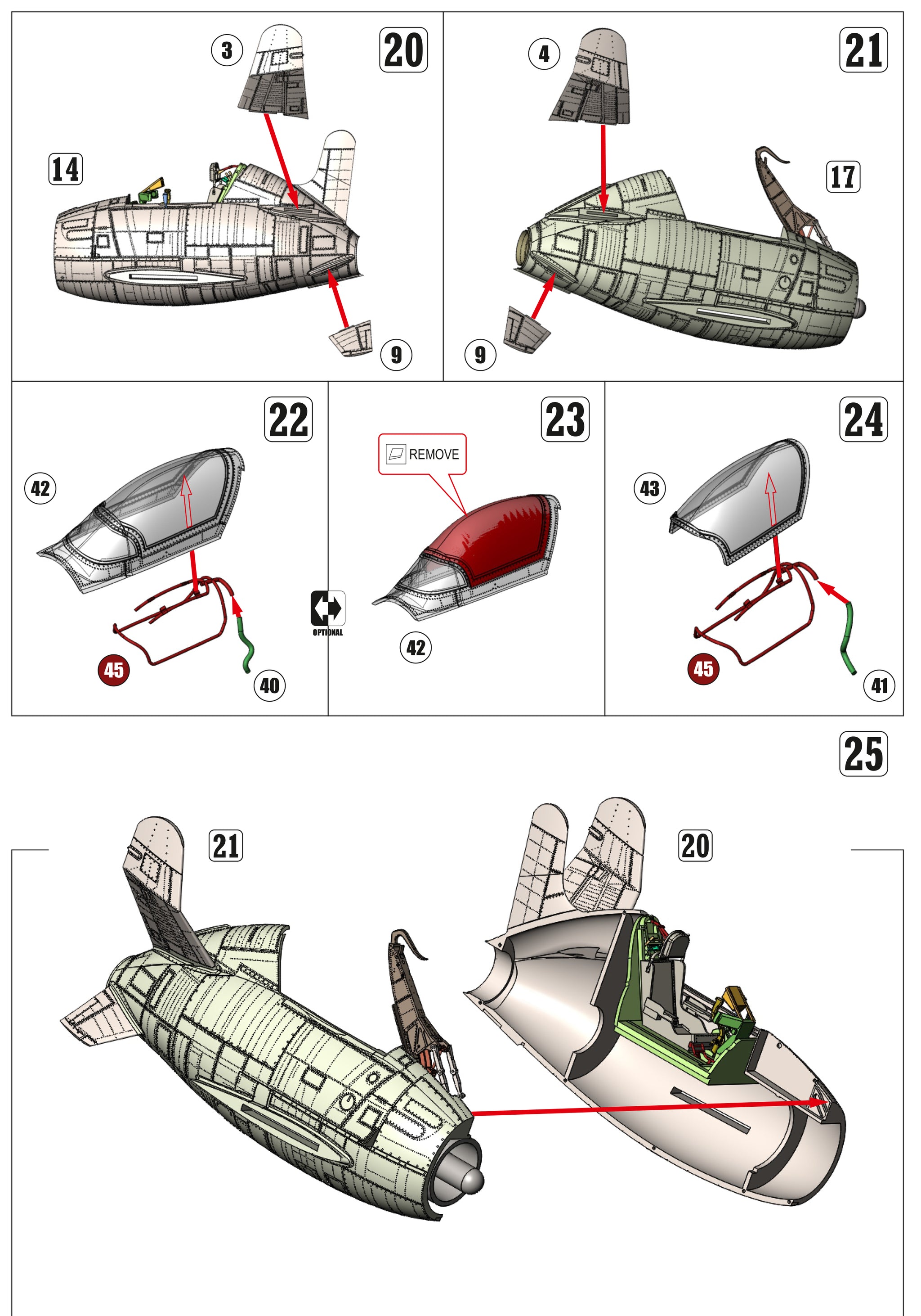McDonnell XF-85 Goblin model kit, 1/32 scale – Halberd Models