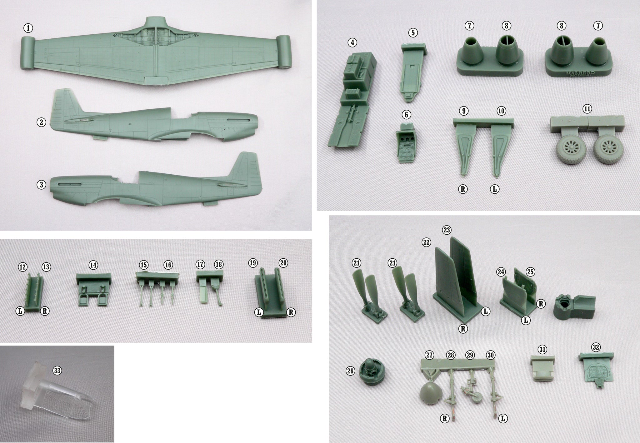 Mustang P-51C "Beguine" Halberd Models 1/48 scale